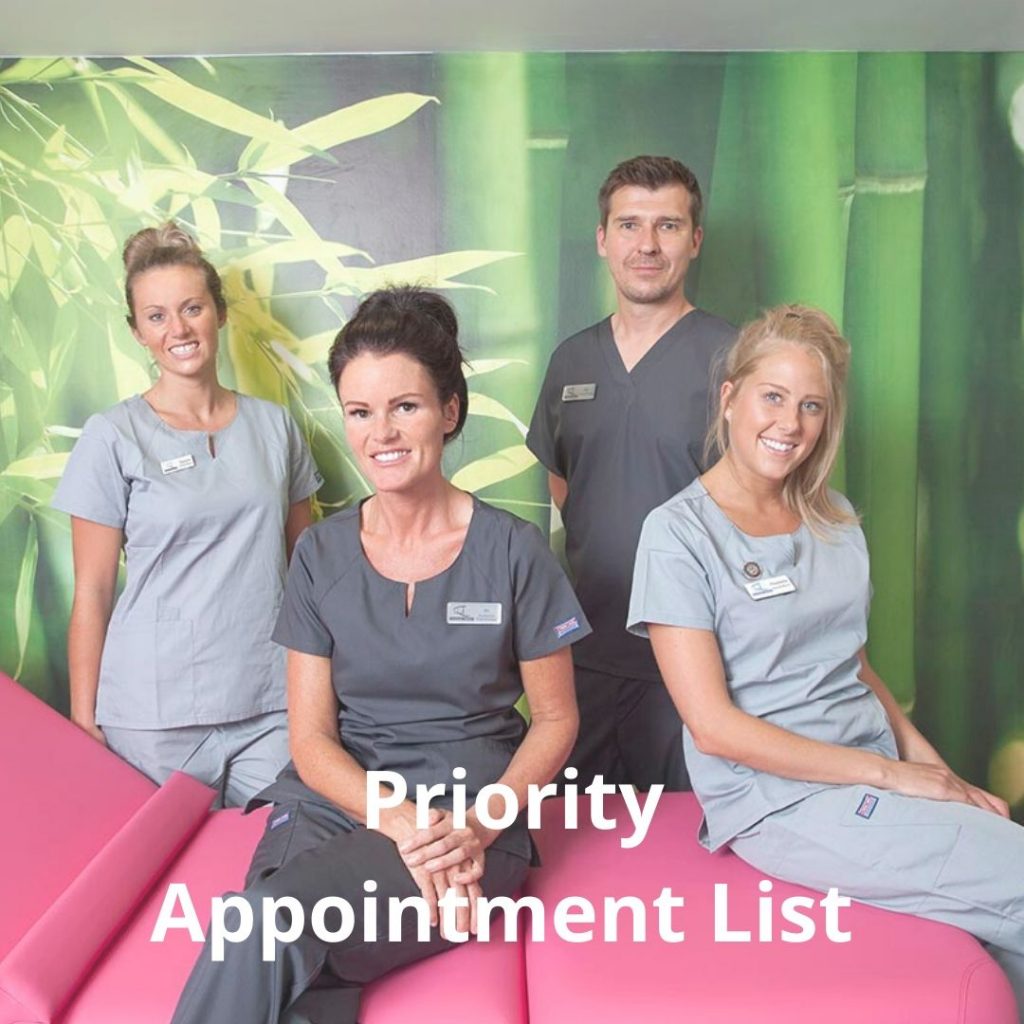 Priority Appointment List - Carriage Works Dental